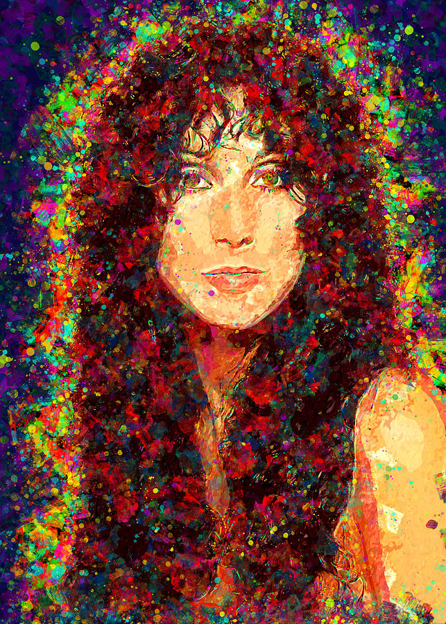 Cher American Singer Actress Television Personality Digital Art By Michael Earch Fine Art America