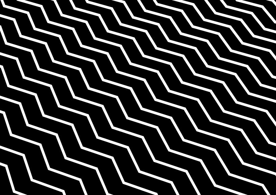 Chevron Wave Pattern Tapestry - Textile by Guided Ascension - Pixels