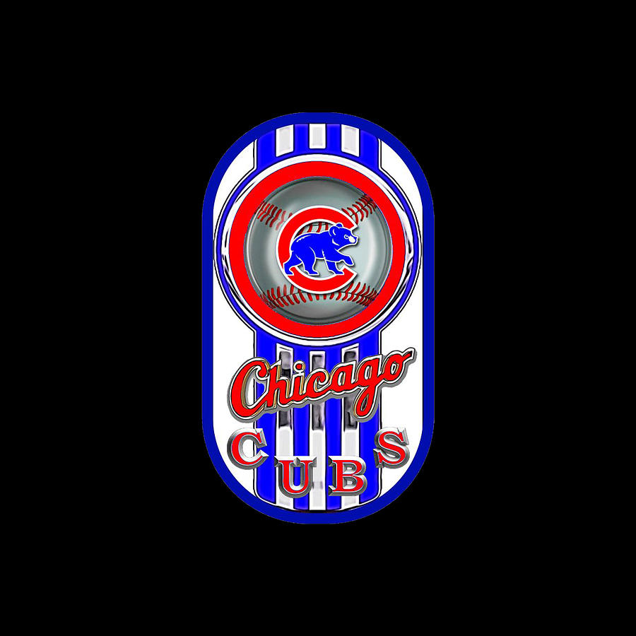 Chicago Blue Cubs Digital Art by Yuan Kang | Fine Art America