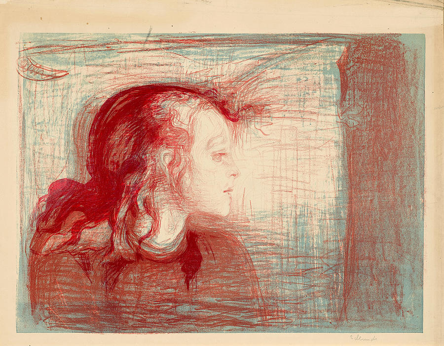 The Sick Child Drawing by Edvard Munch - Fine Art America