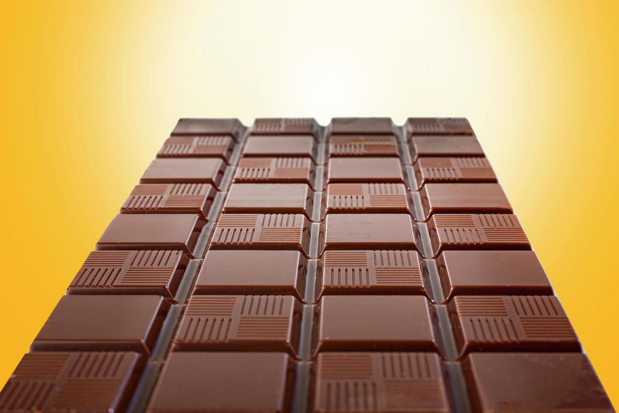 Chocolate Bar Taken In Perspective Digital Art by Matjaz Preseren | Pixels