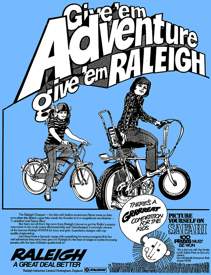 CHOPPER BIKE ADVERT Poster trending Painting by Rose Hunt - Pixels