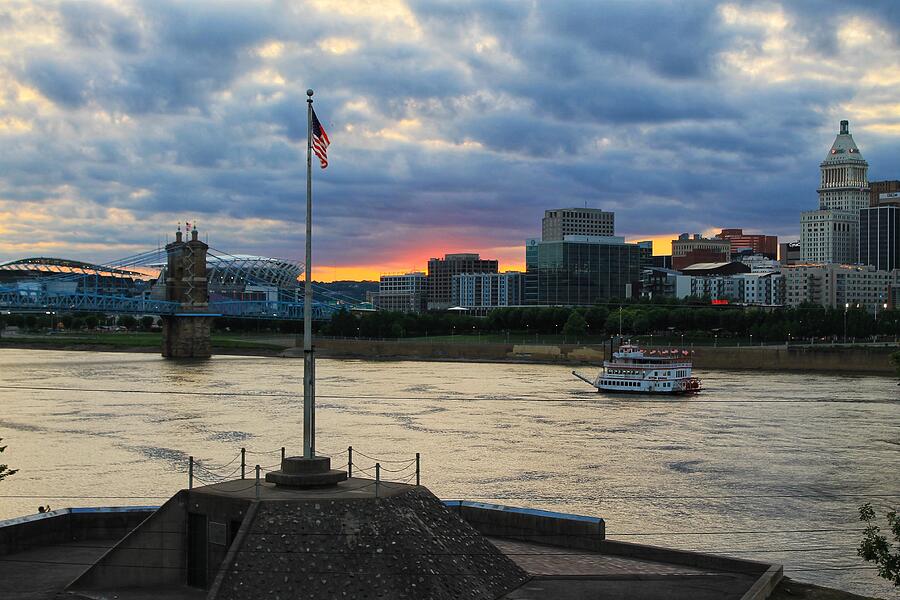 Cincinnati Sunset Photograph by Gregory A Mitchell Photography - Fine ...