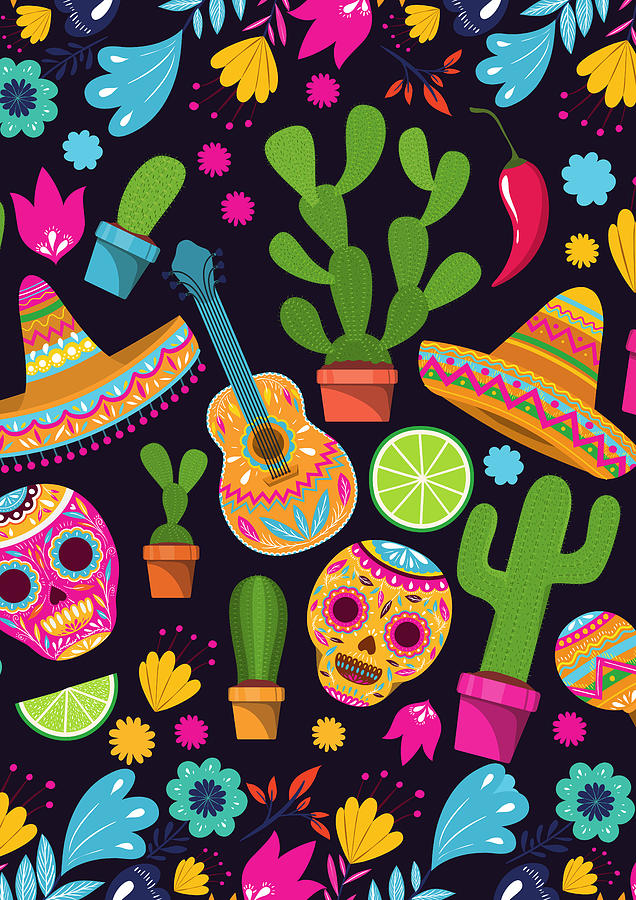 Cinco de Mayo Pattern No1 Digital Art by Febraio Design - Fine Art America