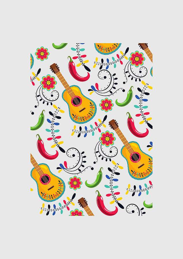 Cinco de Mayo Pattern No2 Digital Art by Febraio Design - Fine Art America