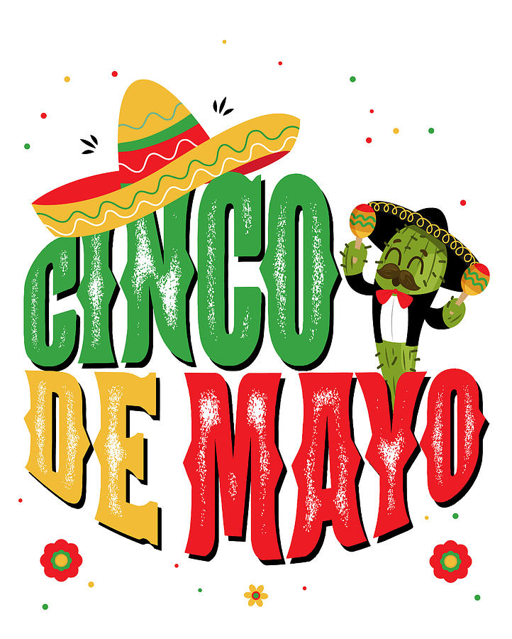 Cinco De Mayo With Hat Cactus Cinco De Mayo Funny Fiesta Shirt Sombrero Shirt Mexican Hat Shirt