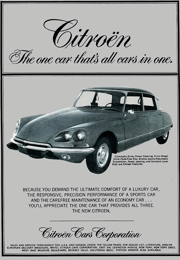 CITROEN DS Poster Copy Painting by Adele Nikki - Pixels