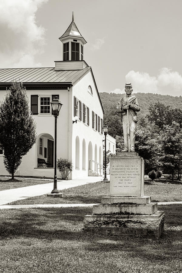 Civil War Memorial Nelson County Courthouse Virginia Photograph By