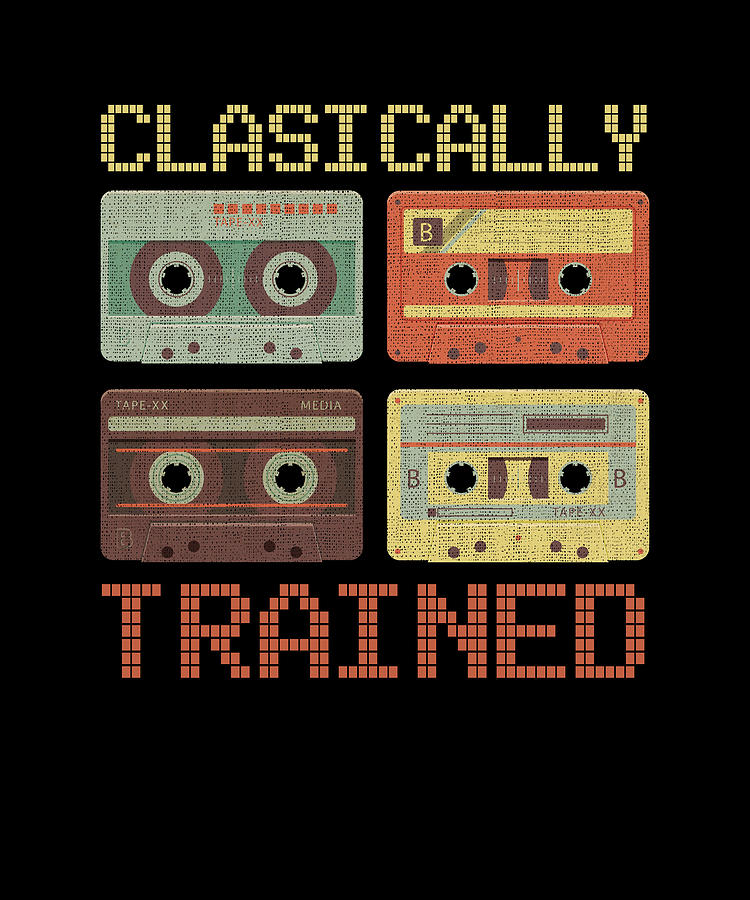 Classically Trained Music Vintage Retro 80s Digital Art By Macana Pixels