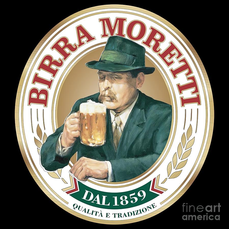 Classy Birra Moretti Logo Painting by Lisa Luke - Fine Art America