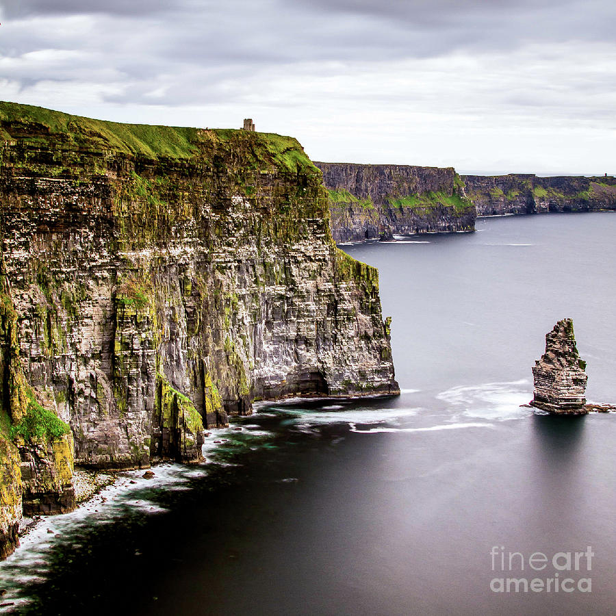 Cliffs Of Moher and O'Brien's Tower Photograph by Ross Vaughan - Pixels