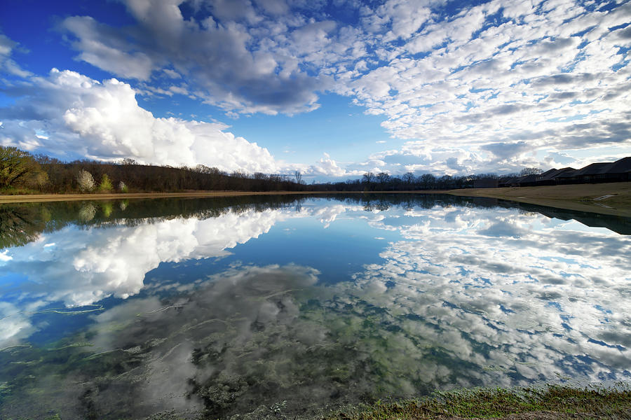 Cloud pattern reflections Photograph by Charley Carter - Fine Art America