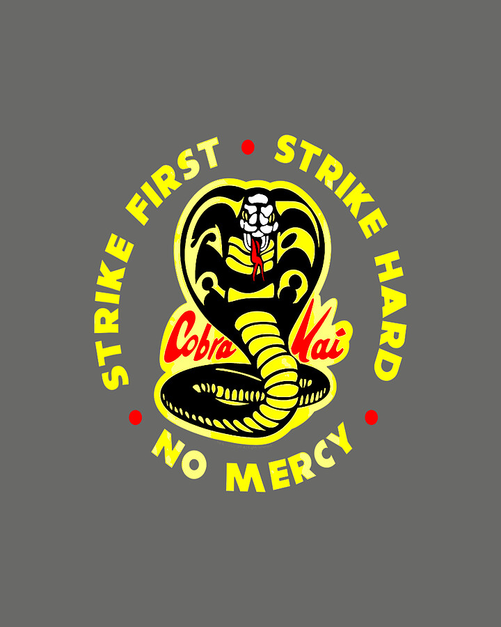 Cobra Kai Strike First Cobra Logo Digital Art by Ludo Tilia - Fine Art America