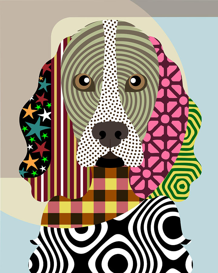 Cocker Spaniel Digital Art by Lanre Studio - Pixels