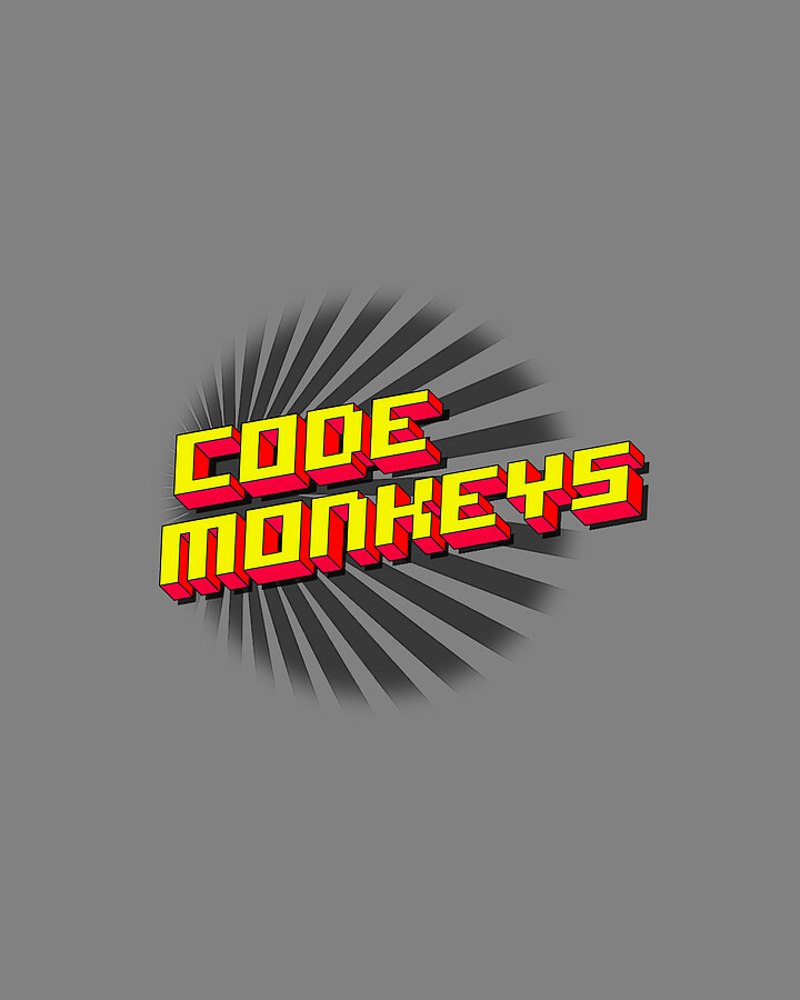 Code Monkeys Title Tapestry - Textile by Davis Davies - Pixels
