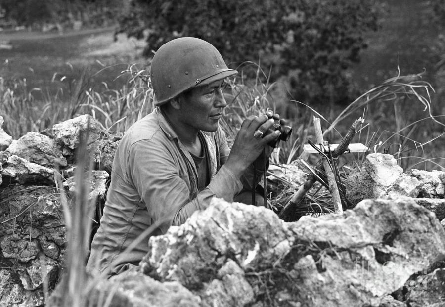Code Talker, 1944 Photograph by Granger - Fine Art America