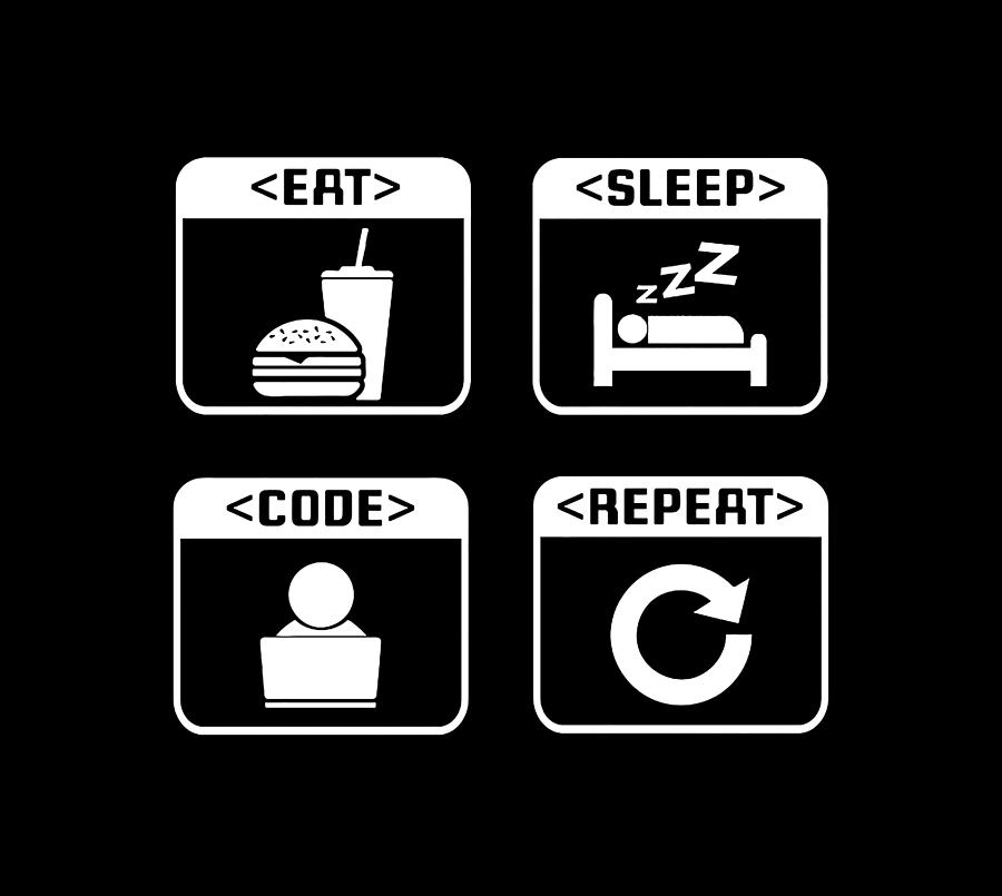 Coding Routine Digital Art By Yufla Ulkiola Fine Art America