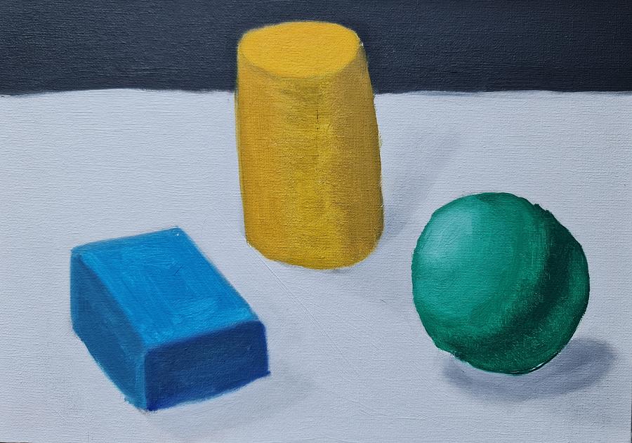 Colored objects Painting by Anton Rozanov - Fine Art America