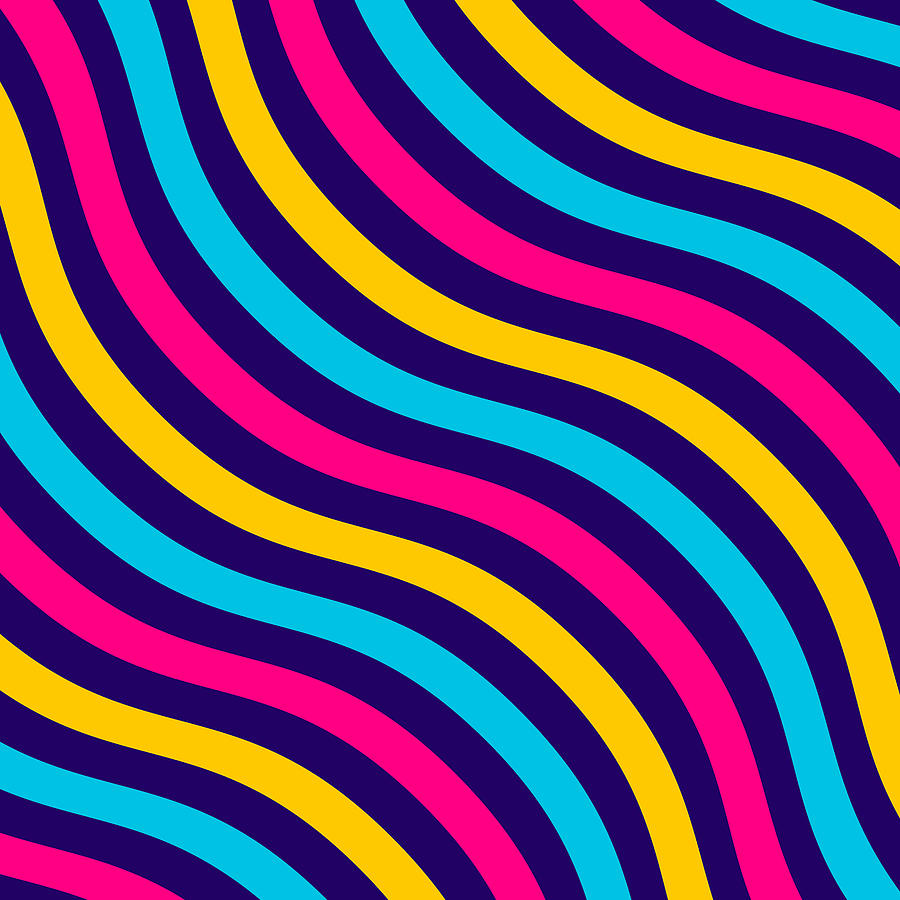 Colorful curved lines 8 Digital Art by Black Gryphon - Fine Art America