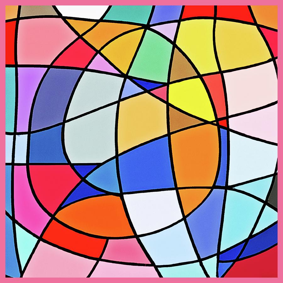 Colorful Geometric Pattern Digital Art by Pattern Designs - Fine Art ...