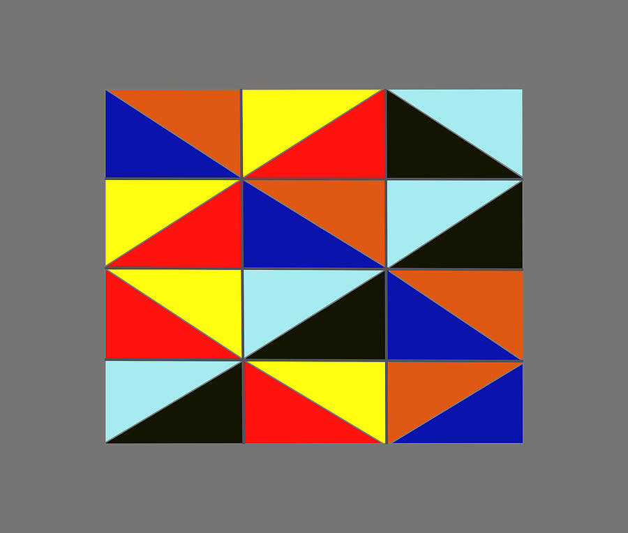 Colorful Grids Digital Art by Frozandeh Sorae - Fine Art America