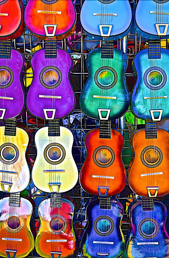 Colorful Guitars Photograph by John Butler - Fine Art America