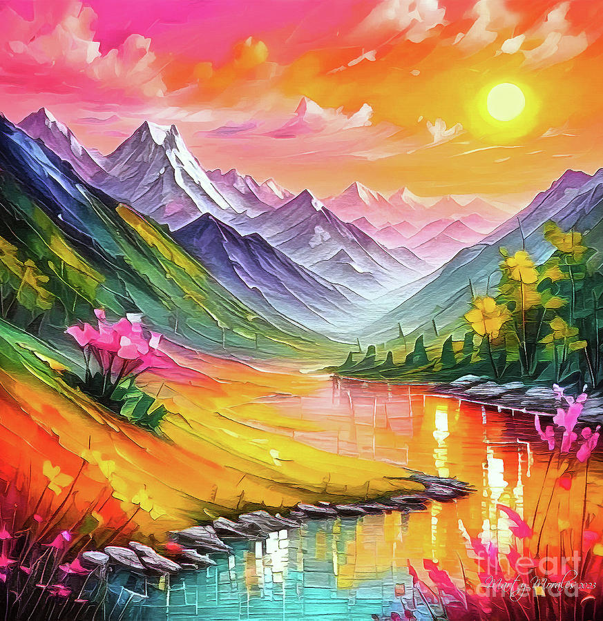 Colorful Landscapes V3 Mixed Media by Marty's Royal Art - Pixels
