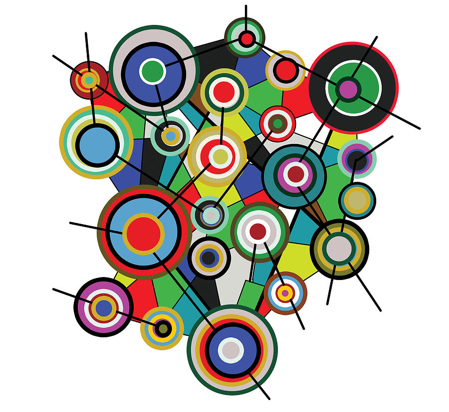 Colorful Shapes Digital Art by Daniel G - Fine Art America