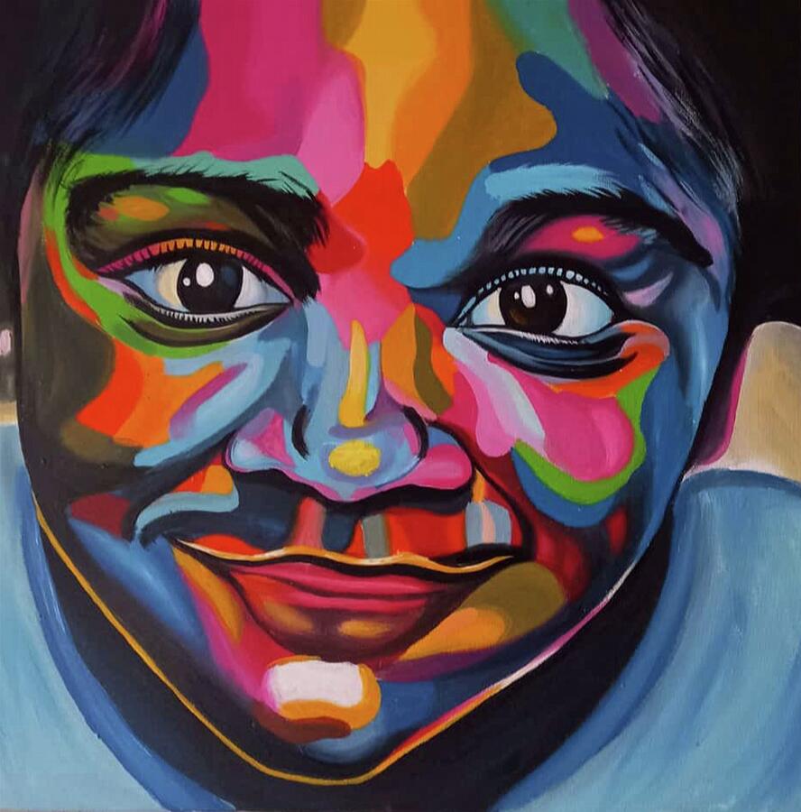 Colourful Smile Painting by Florence Cherotich - Fine Art America