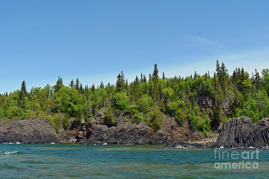 Columnar Basalt Simpson Island Photograph by Stephen Emms - Pixels