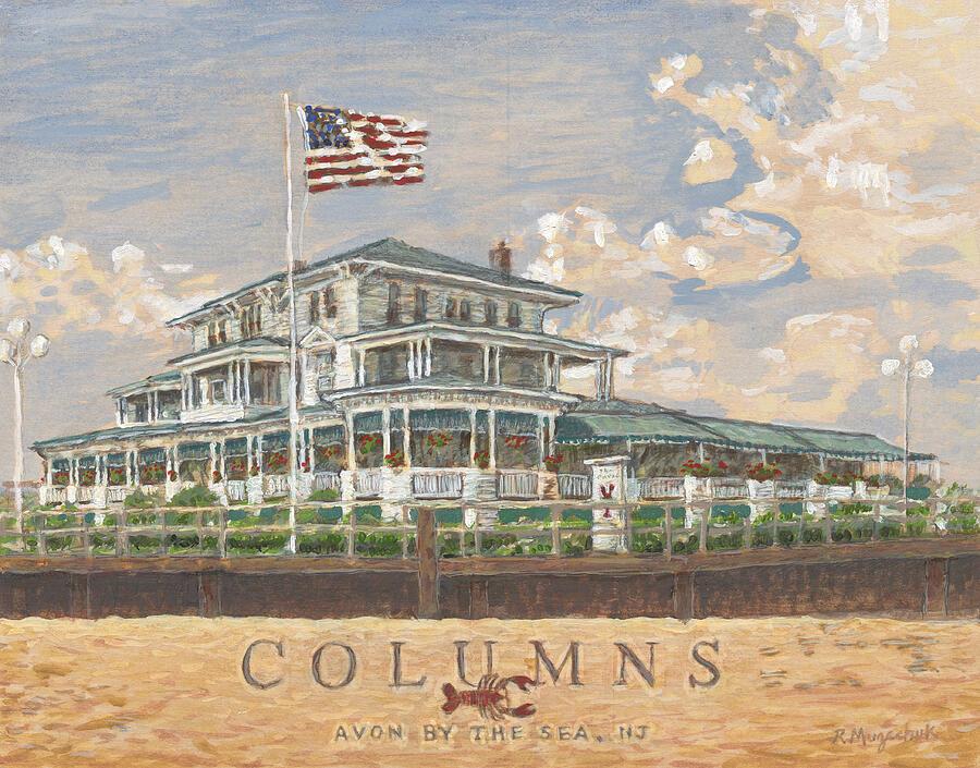 Columns Avon by the Sea, New Jersey Painting by Richard Muzechuk - Fine ...