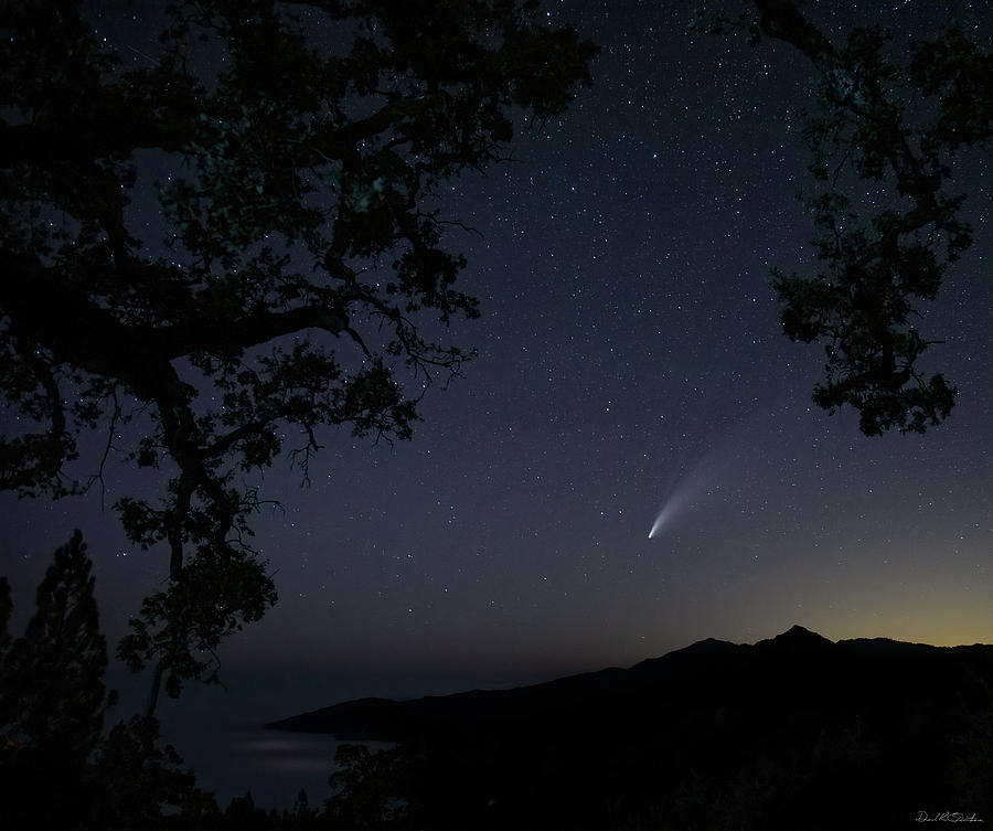 Comet NEOWISE viewed from Prewitt Ridge, Big Sur coastline Photograph ...