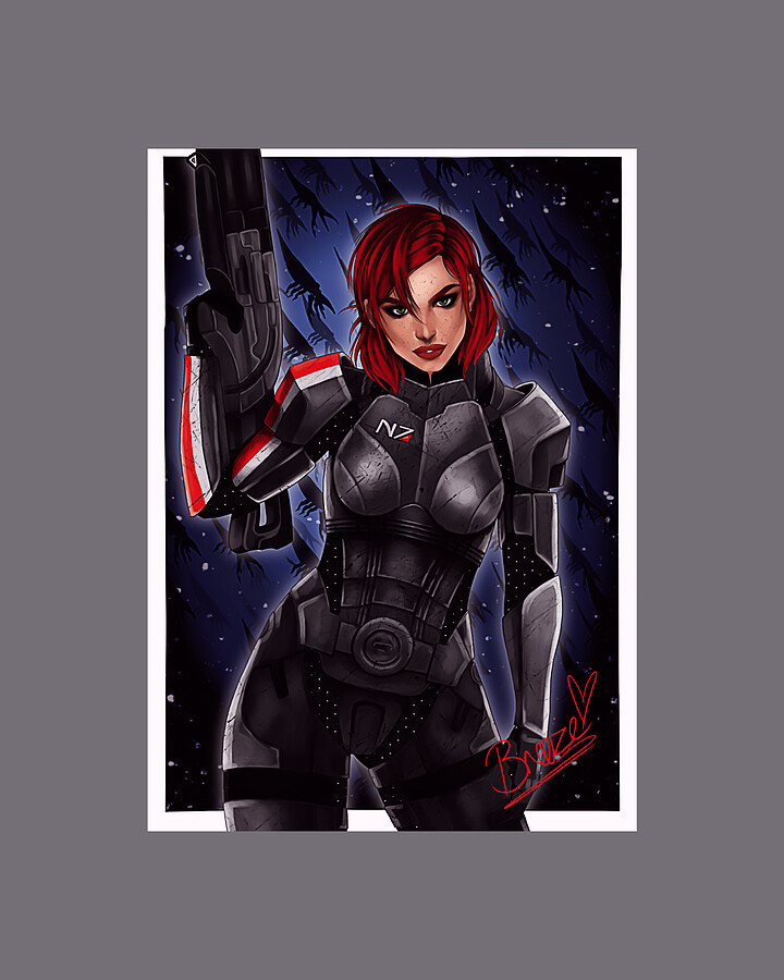 commander Shepard Tapestry - Textile by Eileen Cooper - Pixels