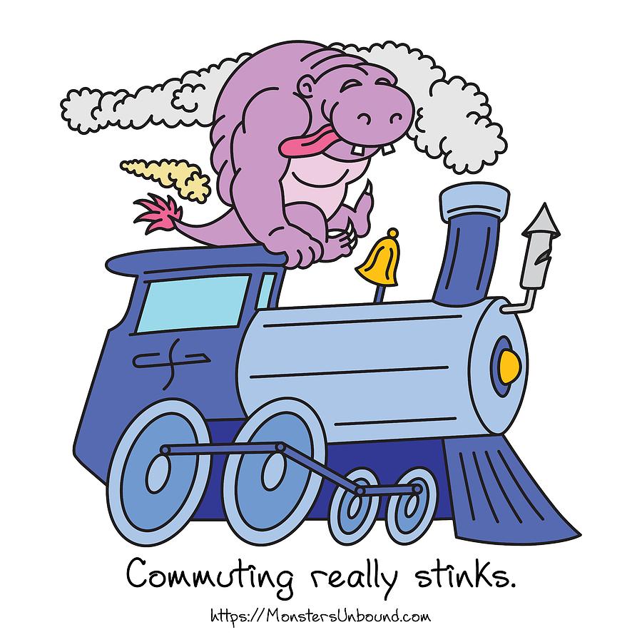 Commuting really stinks Digital Art by Glenn Scano - Fine Art America