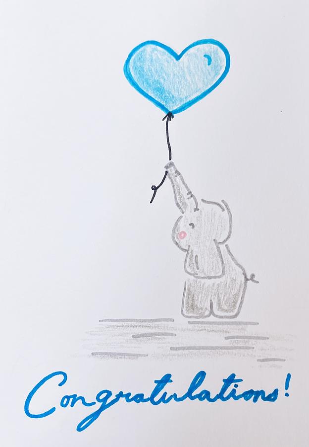 Congratulations Drawing by Alexandra Leahy - Fine Art America