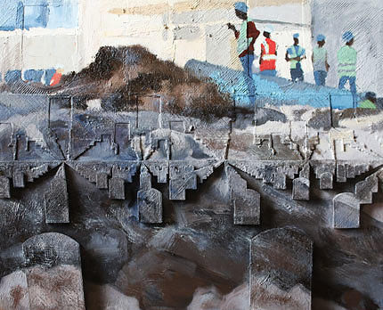 Construction Painting by John Ruggieri - Fine Art America