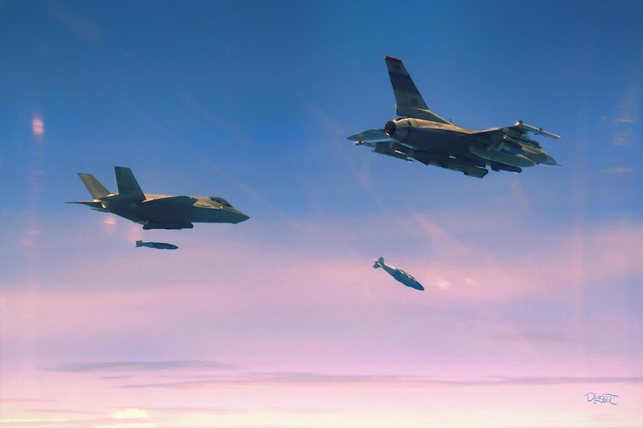 Coordinated Attack Digital Art by David Luebbert - Fine Art America