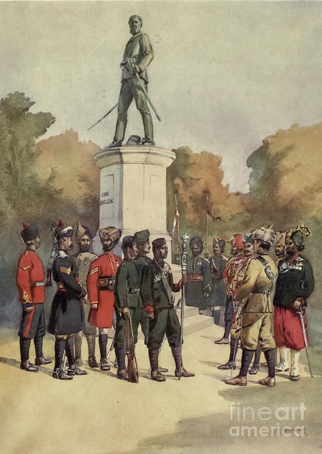 Corps present at the Siege and Assault of Delhi, 1857 q2 Painting by Historic Illustrations ...