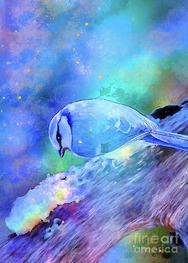Cosmic Bird Mixed Media by Laurie's Intuitive | Pixels