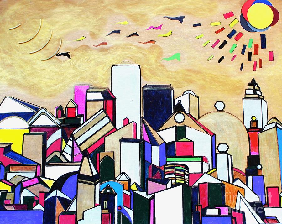 Cosmic Rays Painting by Robert Handler - Fine Art America