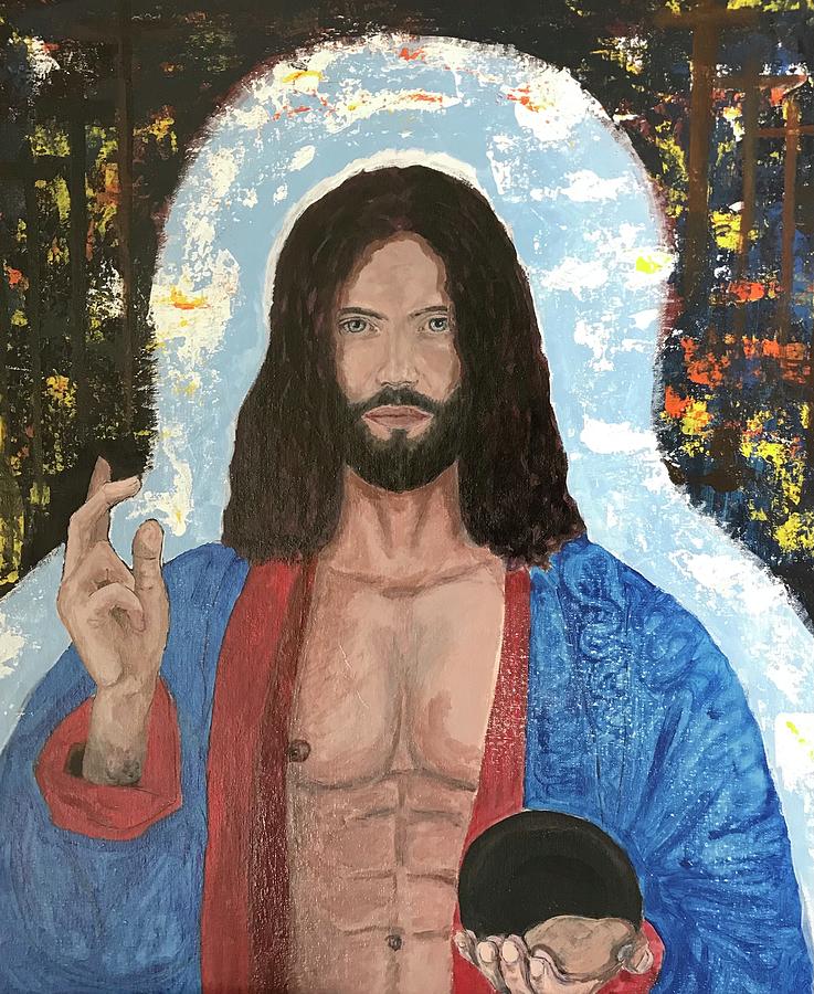 Cosmic Salvator Mundi Painting by Sergio Alex - Fine Art America