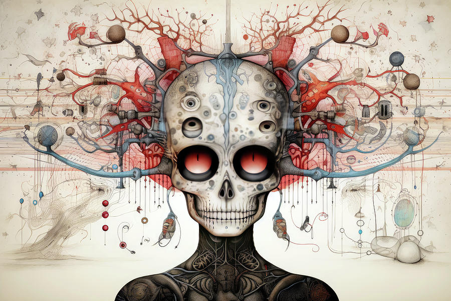 Cranium 1 Digital Art By Ron Weathers Fine Art America