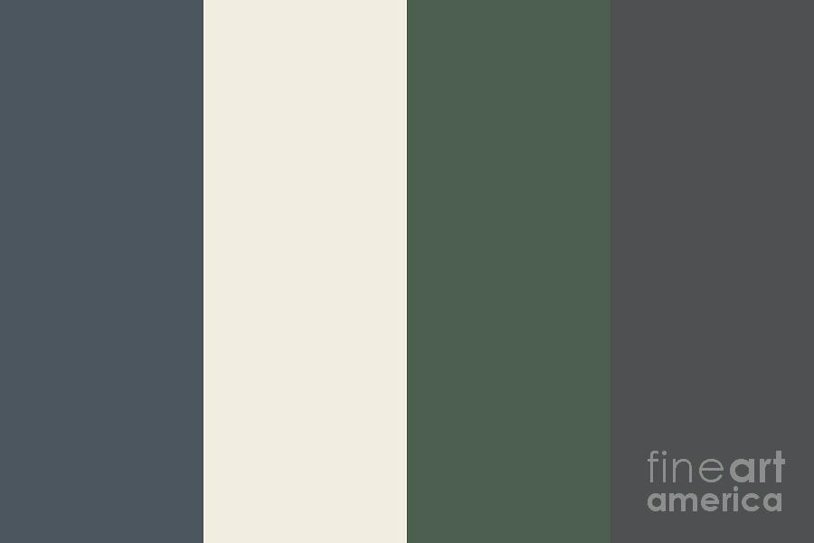 Cream Blue Green Gray 4 Bold Wide Vertical Stripe Pattern Pairs 2023 ...