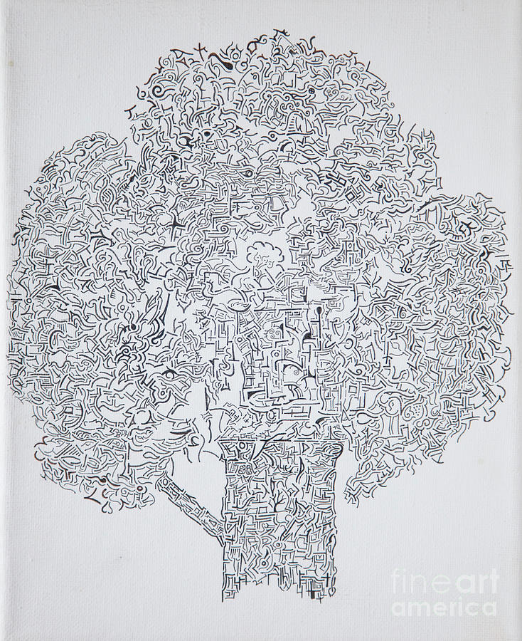 Creativity Tree Drawing by Brian Hunter | Fine Art America