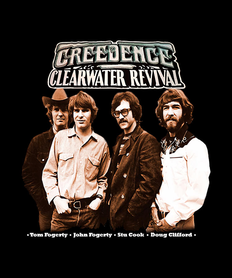Creedence Clearwater Revival Portrait Digital Art by Do Van Phung - Pixels
