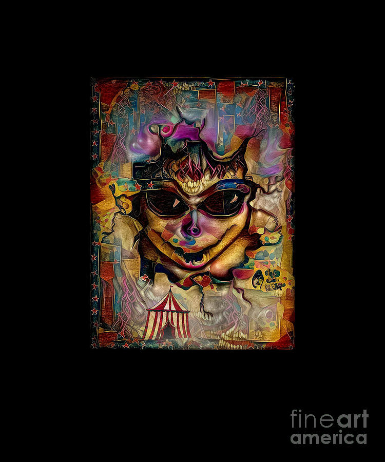 Creepy Carnival Peek a boo Mixed Media by Tricia Martin | Fine Art America