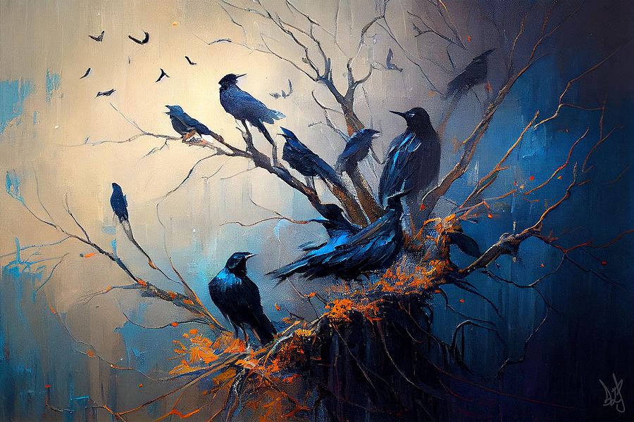 Crows Digital Art by Jackson Parrish - Fine Art America