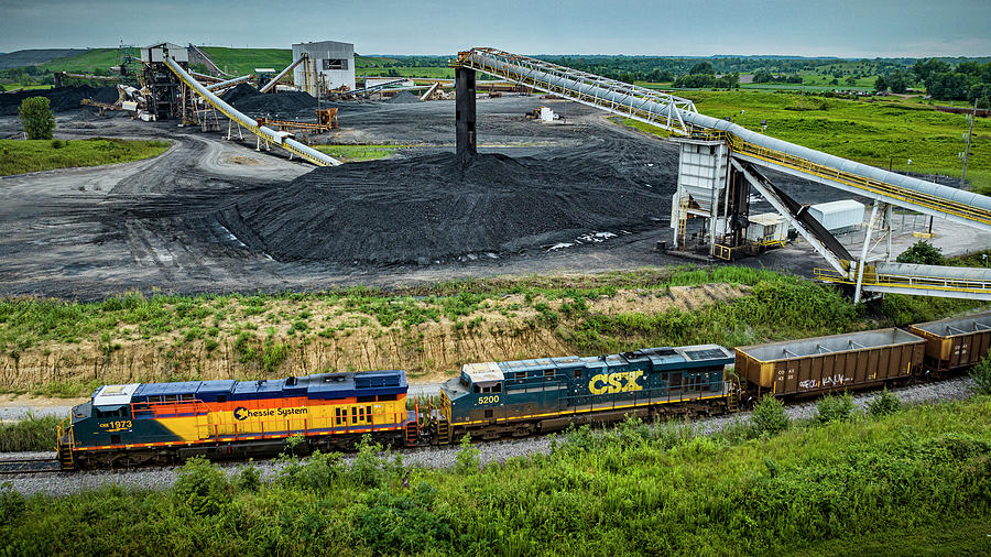 CSX Heritage series locomotive 1973 at Warrior Coal Nebo Ky Photograph by Jim Pearson - Pixels