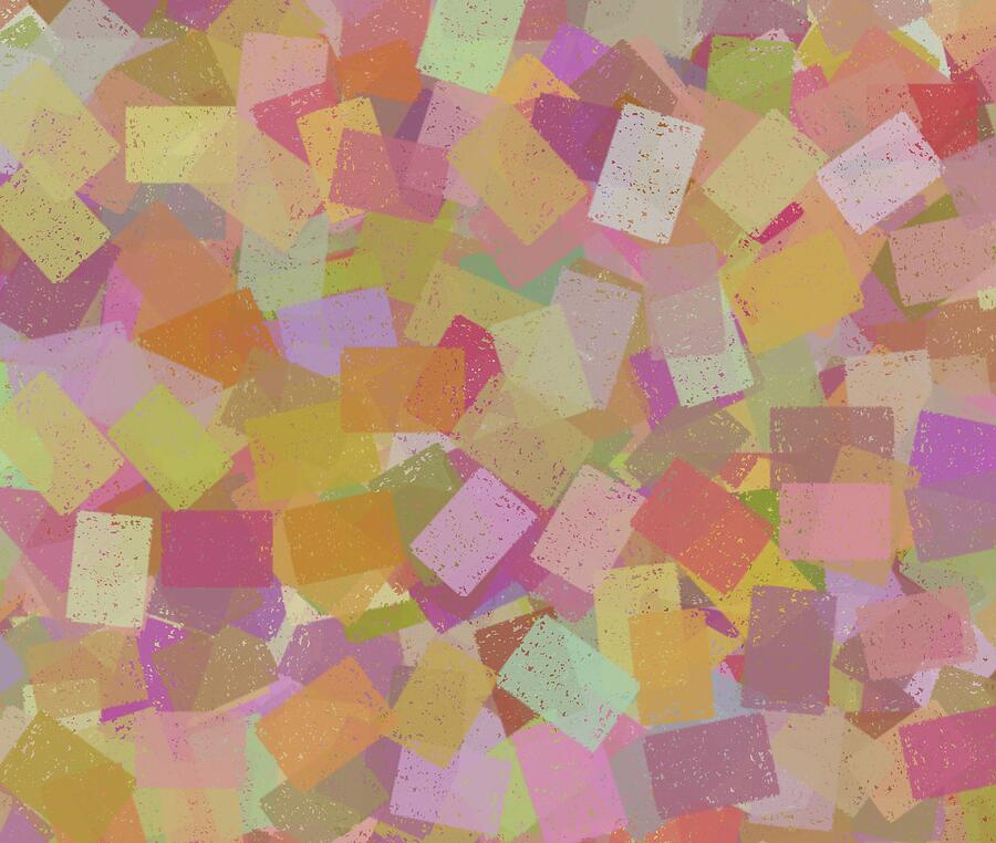 Cubism Squares Multicolor Abstract Pattern 0-1461 Digital Art by ...