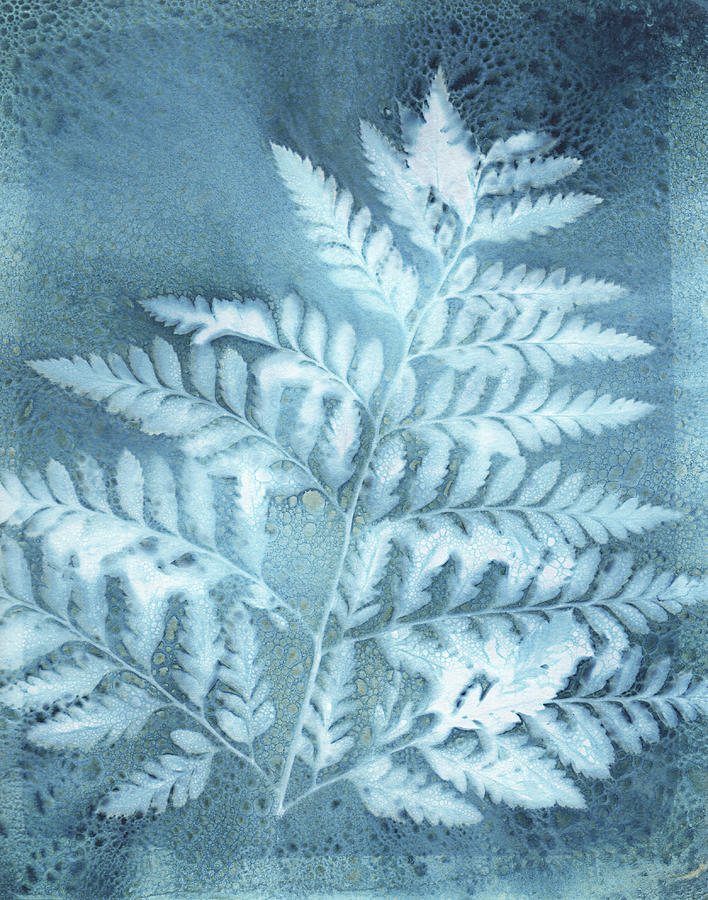 Cyanotype 7 Digital Art by Denise Love - Pixels